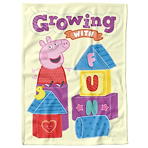 LOGOVISION Peppa Pig Lightweight Baby Blanket, 30"X40", Baby Blanket Design Unisex for Infants Girls & Boys