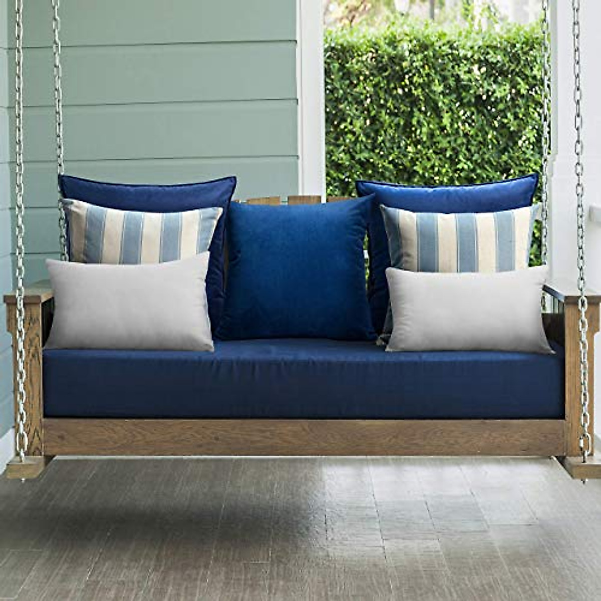 MIULEE Pack of 4 14x14 Outdoor Pillow Inserts, Water-Resistant Throw Pillow Inserts Decorative Premium Hypoallergenic Square Pillow Stuffer Sham for Porch Swing Couch Sofa Cushion Patio Furniture