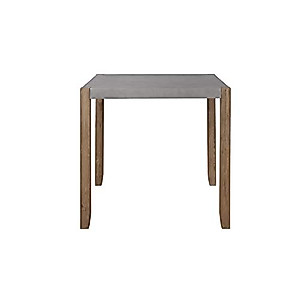 Alaterre Furniture Newport 36" H Faux Concrete and Wood Counter Height Dining Table