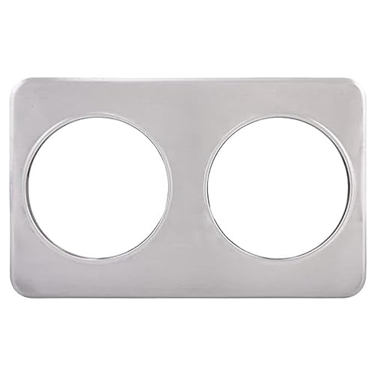 Winco Adaptor Plate, Two 8-3/8-Inch Holes, Stainless Steel