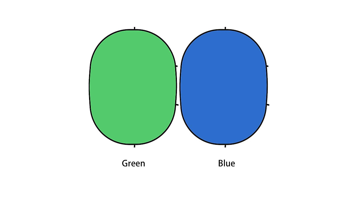 FOTOCREAT 5X Green & Blue Screen Backdrop for Photography