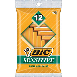 Bic Single Blade Shavers Sensitive Skin - 12 ct (3 packs of 12)