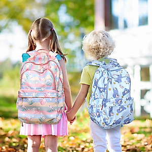 GOPHRALOVE School Backpack for Girls Lightweight Backpack for Middle School Girls with Large Space (Blue)