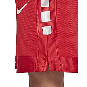Nike Boy's Dry Shorts Elite Stripe (Little Kids/Big Kids) University Red/White SM (7-8 Big Kid)