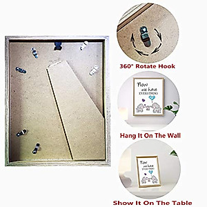 KAIRNE Elephant Nursery Canvas Wall Art ,Elephant Baby Stuff Set of 3(8X10inch,Framed)Family Inspirational Wall Art Elephant Wall Decor Baby Room Cute Animal Picture For Mom Gifts Baby Elephant Nursery Decor