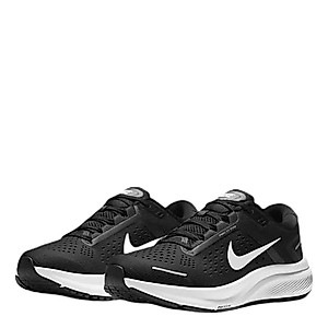 Nike Women's W AIR Zoom Structure 23 Sneaker, Black White Anthracite, 6