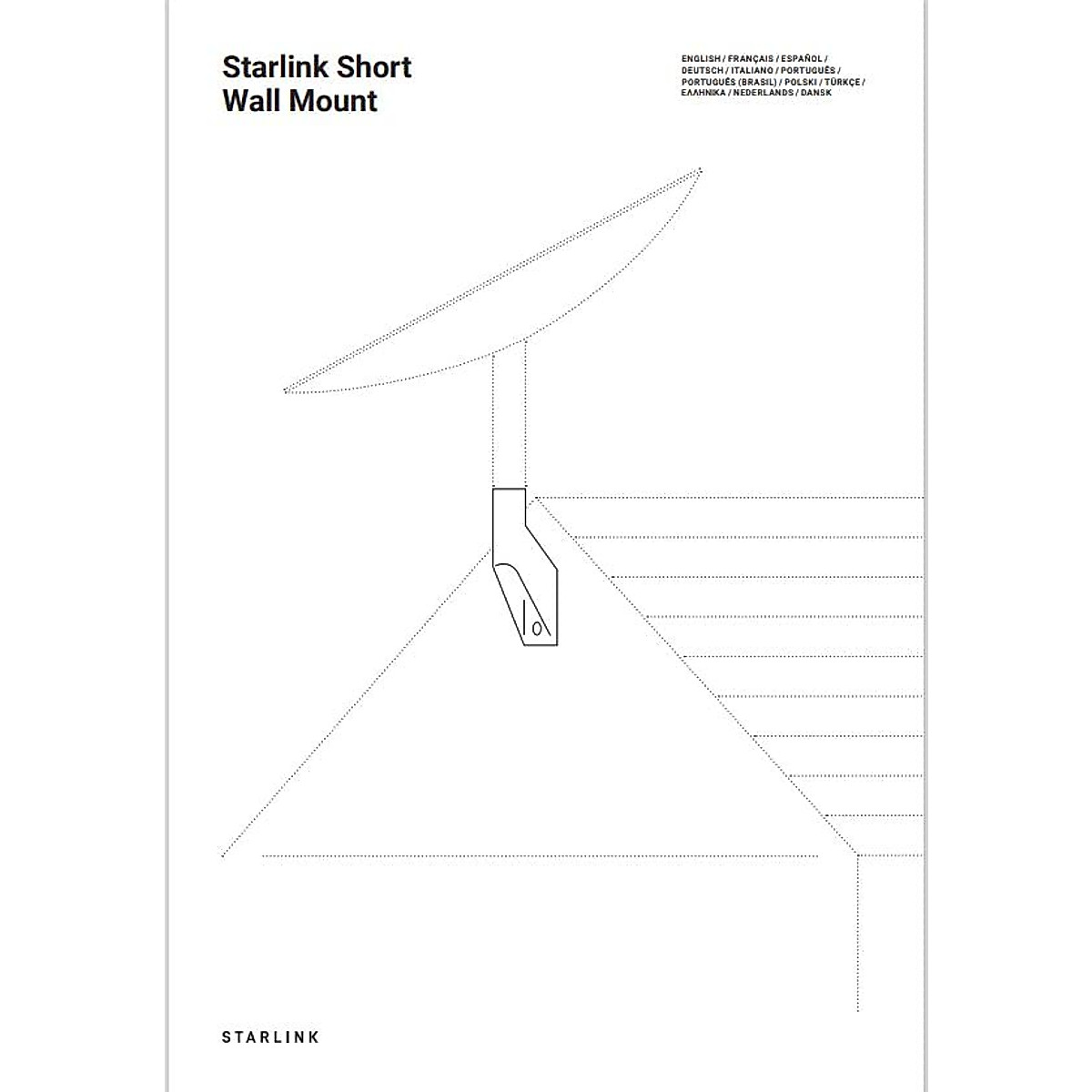 Starlink Short Wall Mount