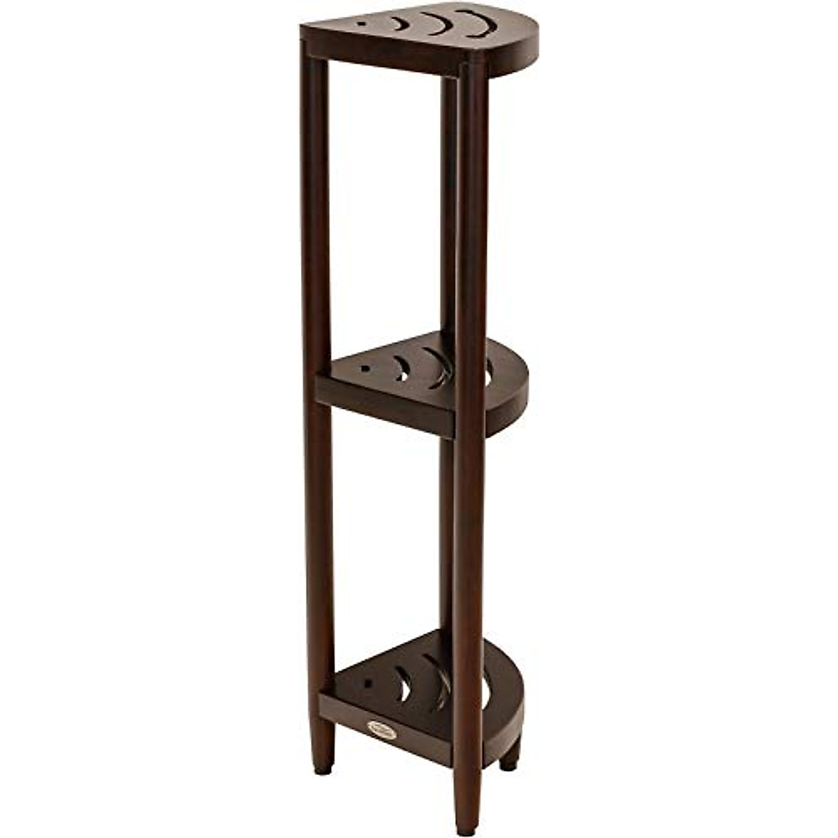 AquaTeak Kai Mocha Corner Teak Bath Shelf