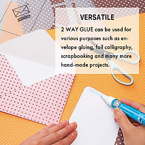 KURETAKE ZIG CORPORATION 2-Way Glue Pen 3P, Chisel Tip