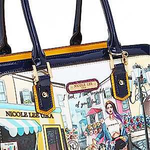 Nicole Lee Cozy Street in Milan Large Satchel