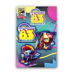My Little Pony Enamel Pin Set | Exclusive | Collectible Fandom Pins | Featuring Glam Rock Dash And Hoofgazer Fluttershy |A Unique Gift For Collectors, TV And Pop Culture Fans