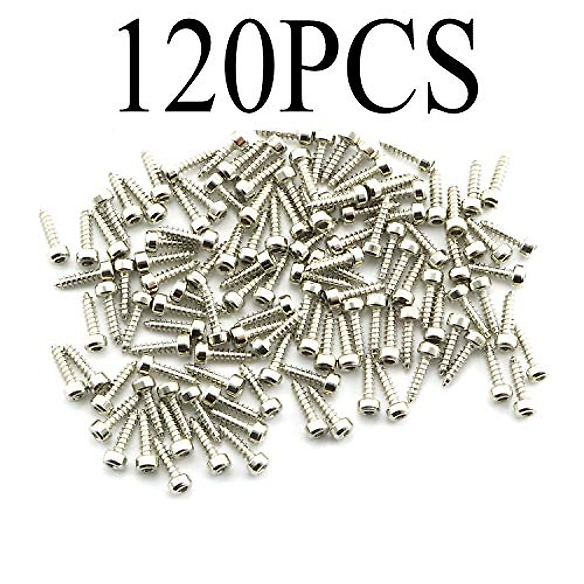 Pro Bamboo Kitchen 120pcs Cap Head Hex Socket Self Tapping Screws M2x8mm Nickel Plated