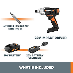 Worx WX291L 20V Power Share Cordless Impact Driver