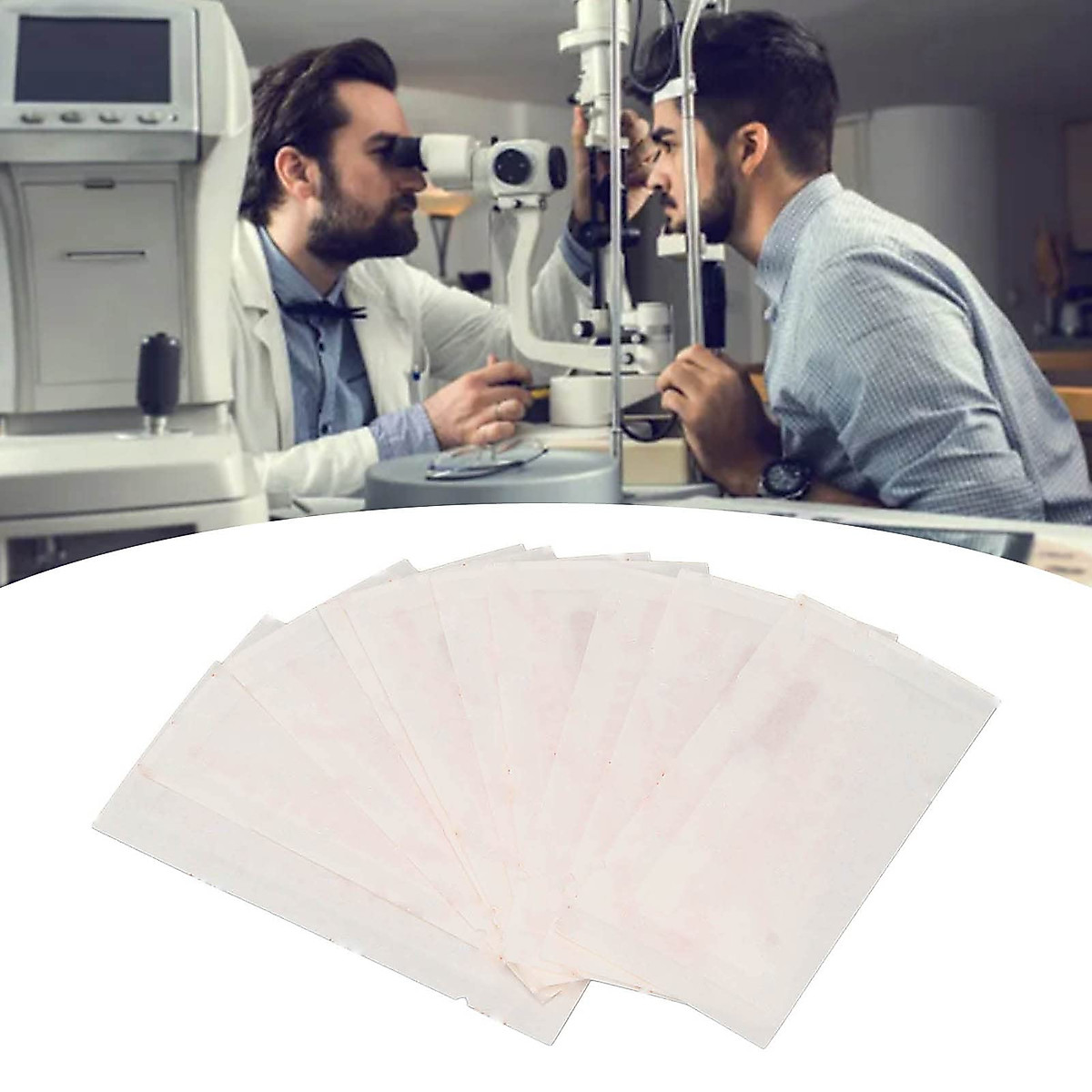 Strip Professional Portable Cornea Cellular Damage Test Strps, 10pcs Fluorescein Ophthalmic Test for Women Man Water Testing CushionsWheelchair Accessories