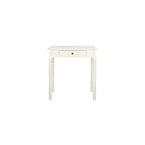 SAFAVIEH Home Collection Arina Distressed White 1-Drawer Computer Table Office Desk