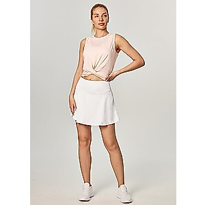 Ewedoos Womens Workout Tops Fitted Workout Crop Tops for Women Athletic Tank Tops Workout Shirts for Women Running Yoga Pink