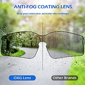 OXG 12 Pack Anti Fog Tinted Safety Glasses for Men, ANSI Z87.1 Safety Goggles Impact Scratch Resistant Eye Protection for Shooting, Work, Construction