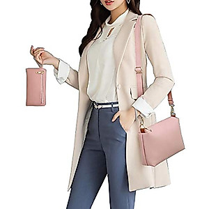 Cayla Women handbags purse PU Leather Top handle Shoulder bag Satchel hobo Tote Bags set 4pcs, Green, Medium