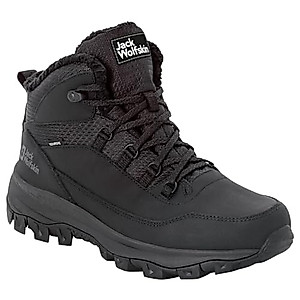 Jack Wolfskin Men's Everquest Texapore Mid Hiking Shoe Backpacking Boot, Black, 13