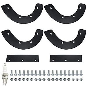 NICHEFLAG 72523-747-000 Auger Rubber Paddles Replaces Honda 72523-747-010, 72522-747-000, 72522-747-010 for Honda HS521, HS521K1, HS621 Snow Blowers