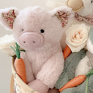 MON AMI Rosalie The Pig Stuffed Animal – 12”, Pink Pig Plush Stuffed Toy, Piggy Plush, Great Gift for Kids of All Ages