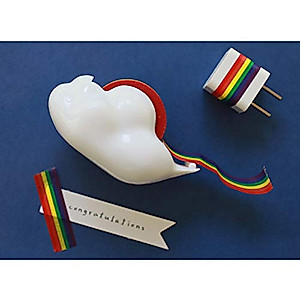 10 Rolls Masking Tape Rainbow Washi Tape DIY Decorative Tapes 0.6 Inches x 11 Yards, Horizontal Pattern