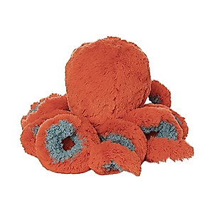 Manhattan Toy Coral Orange Octopus 12" Ocean Sea Life Stuffed Animal Toy