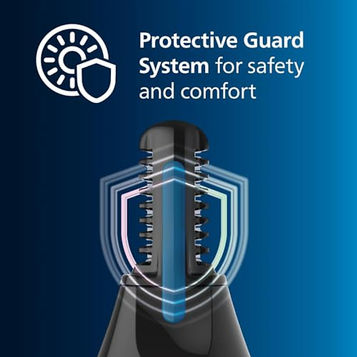 Nose Hair Trimmer, Series 3000 Nose, Ear and Eyebrow Trimmer Showerproof with Protective Guard System, Battery-Operated, No pulling Guaranteed - NT3650/16