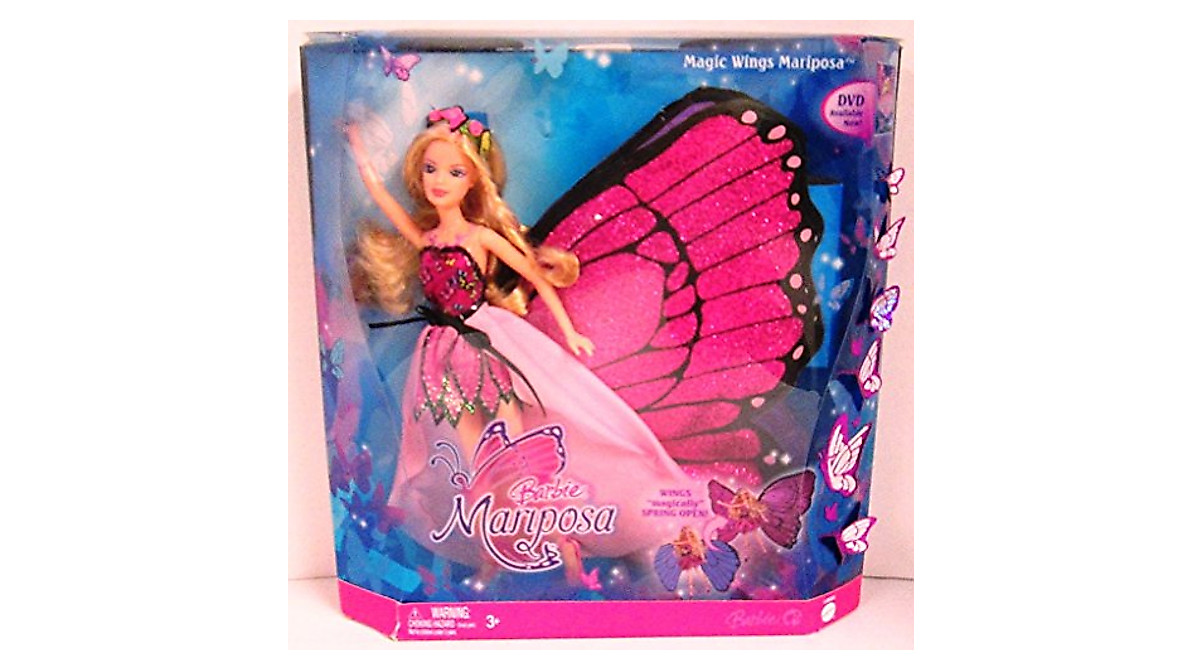 Barbie Mariposa Doll with Magic Wings for Kids