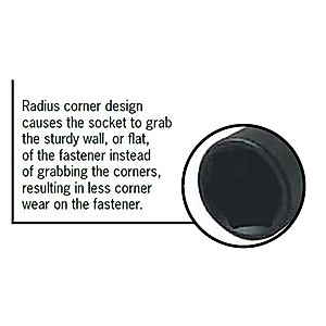 Sunex 2619 1/2-Inch Drive 19-Mm Extra Thin Wall Deep Impact Socket