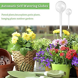 14 Pcs Plant Clear Watering Bulbs,Plastic Automatic Self-Watering Globes,Garden Water Device Watering Bulbs for Plant Flower Indoor Outdoor