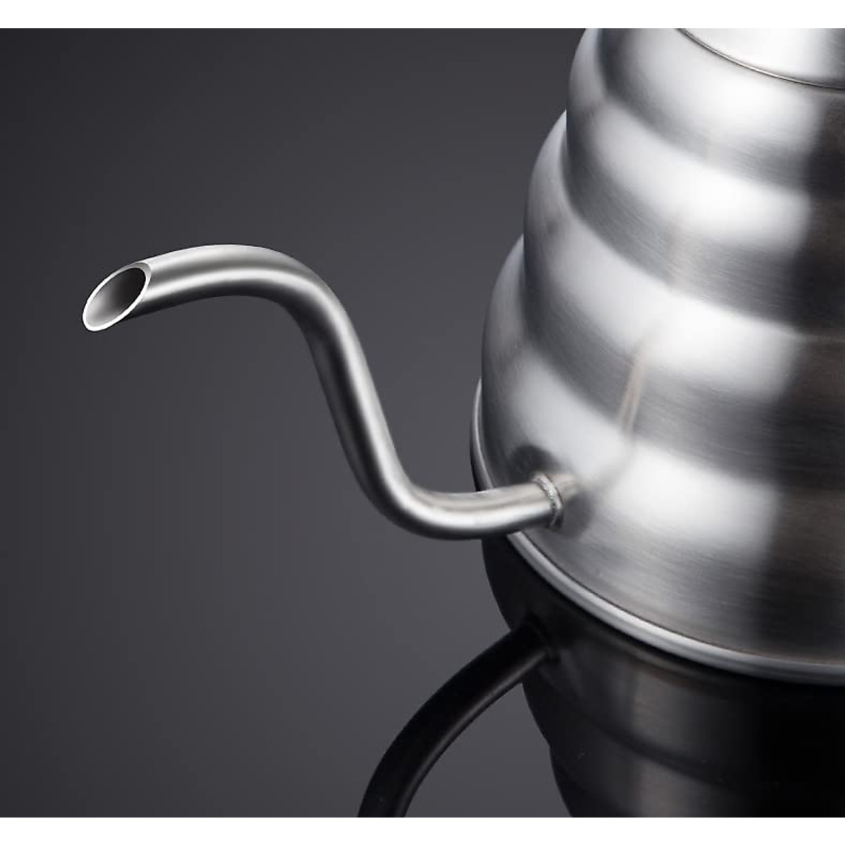 Beeca Pour Over Coffee Kettle with Thermometer, Premium Stainless Steel Gooseneck Kettle for Tea French Press Drip Coffee Slow Brew Pot for All Stovetop and Any Heat Source, 40oz / 1200ml