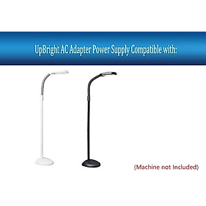 UpBright 19.2V AC/DC Adapter Compatible with Verilux VF09 VF09BB3 VF09WW3 SmartLight Smart Light Full Spectrum LED Modern Floor Lamp 19V 19.2VDC 0.65A Power Supply Cord Cable Wall Battery Charger PSU