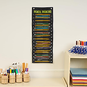 Really Good Stuff Pencil Solution Pocket Chart-Numbered Pencil Dispenser-Hanging Organizer for the Classroom-Storage Supplies for Teachers