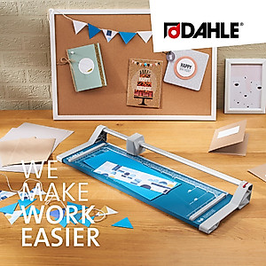 Dahle 508 Personal Rotary Trimmer, 18" Cut Length, 5 Sheet Capacity, Self-Sharpening, Automatic Clamp, German Engineered Paper Cutter