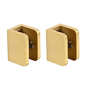 10 Pcs Glass Clip Bracket for Handrail Glass Metal Clamps Glass Bracket Shelf Clip Clamp for Glass Shelf Glass Shelf Holder Wall Mount Shelf Clamp Bracket for Staircase Glass Clamp