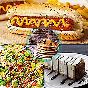 Anyumocz 12 Pack 8 oz Plastic Squeeze Bottles Multipurpose Squirt Bottles for Ketchup,Condiments,BBQ Sauce,Dressing,Barbecue,Grilling,Crafts,Syrup and More