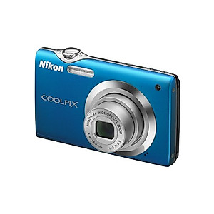 Nikon Coolpix S3000 12 MP Digital Camera with 4x Optical Vibration Reduction (VR) Zoom and 2.7-Inch LCD (Blue) (OLD MODEL)
