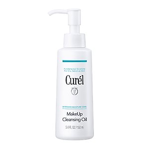 Curel Japanese Skin Care Makeup Cleansing Oil for Face, Oil-Based Makeup Remover for Dry, Sensitive Skin, Fragrance Free Facial Cleansing Oil, 5 Oz