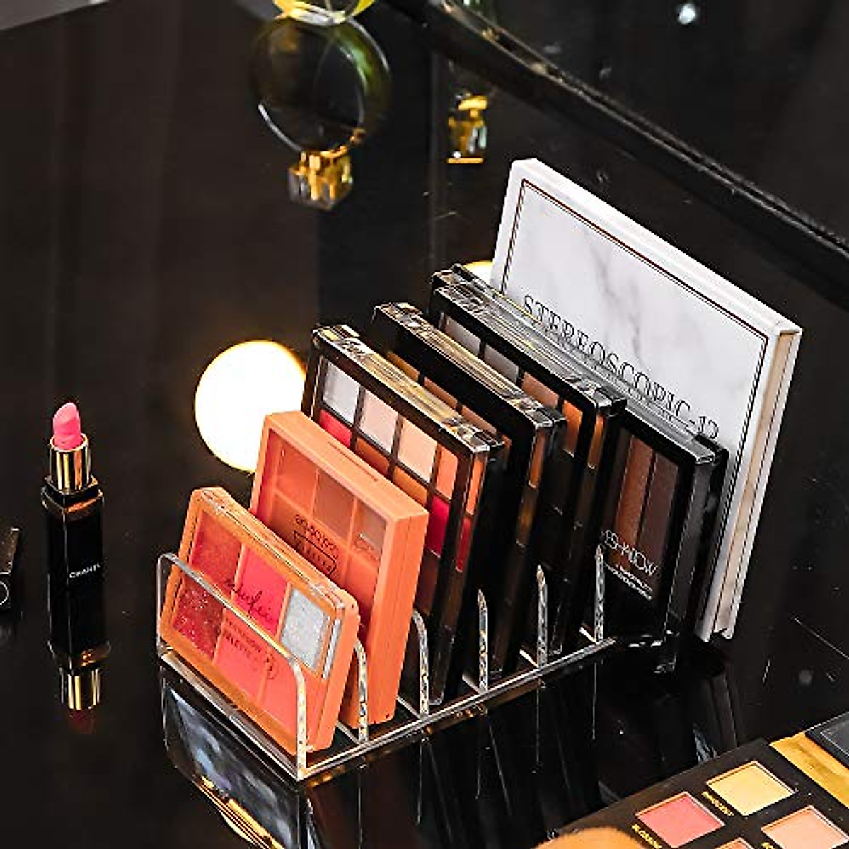 FoxFoxes Eyeshadow Palettes Acrylic Makeup Organizer - Eyeshadow Palette Cosmetic Organizer Eyeshadow Eyeshadow Palettes Makeup Organizer (1Pack-Small)