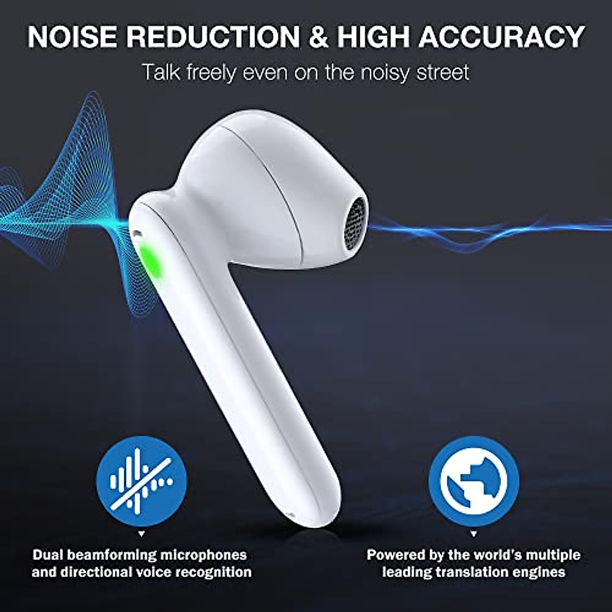 Timekettle WT2 Edge/W3 Translator Device - Bidirection Simultaneous Translation, Language Translator Device with 40 Languages & 93 Accent Online, Translator Earbuds with APP, Fit for iOS & Android