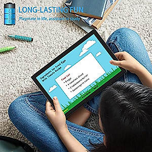 Hoozo Tablet 10 Inch, Android 10 Tablets with 6000mAh Long Battery Life, Quad Core HD Touch Screen, 32GB, 8MP Camera, WiFi BT Google Play Tabletas PC - Black