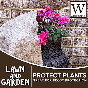 Woolsacks Burlap Fabric by The Yard | 40" Wide x 5 Yard Long | Natural Jute Burlap Fabric 5 Yards