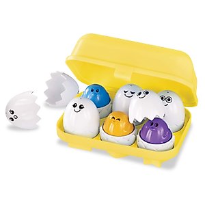 Kidoozie Peek N Peep Eggs - Mentally Stimulating Sorting & Stacking Toy for Ages 1 and Up - A Fun Way to Build Hand-Eye Coordinaton!