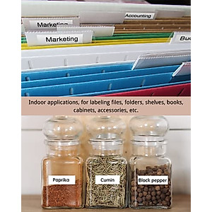 9mm 0.35 Inch Laminated White TZ Tape Replace for Brother TZe-221 TZe221 PTouch Label Tape Compatible with Brother P-Touch Label Maker PT-D210 PT-D220 PT-H103W PT-1890 PT-D600 PT-D410, 4-Pack