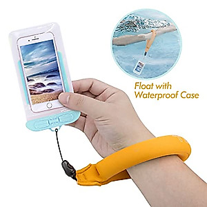 Luxebell Waterproof Camera Float, Universal Foam Floating Wrist Strap for GoPro Hero 11 10 9 8 7 6 5, Nikon, Olympus, Canon, Keys, Sunglasses and Phones Orange & Red