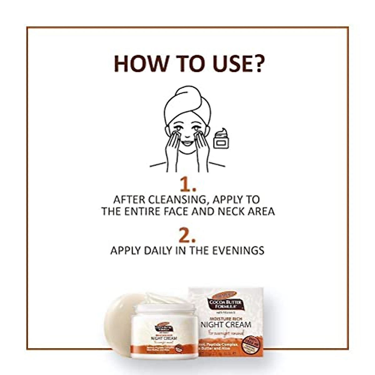 Palmer's Cocoa Butter Formula Moisture Rich Night Cream, 2.70 oz