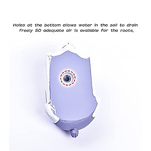 Cute Husky Puppy Flower Pot with Drainer Garden Flower Pot Resin Succulent Potted Bonsai Plant Stand Home Desk Mini Ornaments Balcony Gardening Flower Pot Does Not Contain Plants