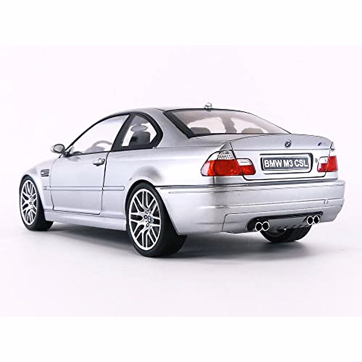 Solido S1806503 1:18 2003 BMW E46 CSL Coupe-Silver Grey Collectible Miniature car