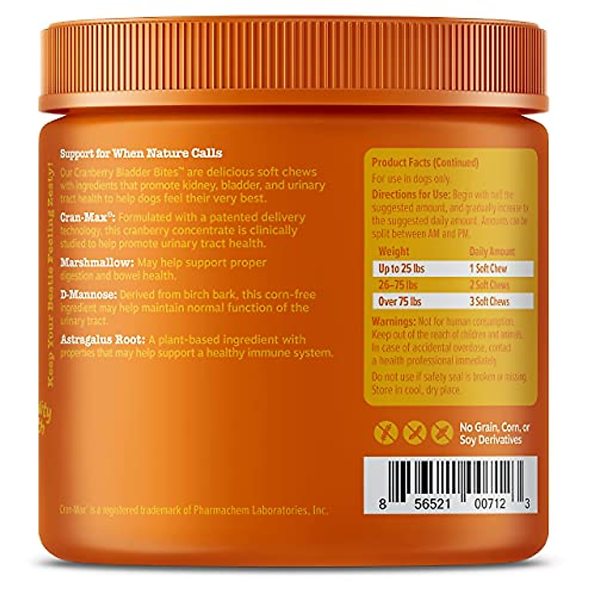 Zesty Paws Cranberry for Dogs - UT Incontinence Support + Immune Health Dog Antioxidant - Urinary Tract UTI & Kidney + Bladder Support - D-Mannose + Organic Marshmallow & Licorice - 90 Chew Treats